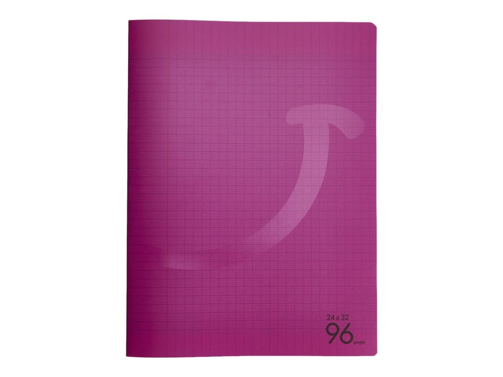 Cahier - 24 x 32 cm - 96 pages grands carreaux - Violet - Cultura ...