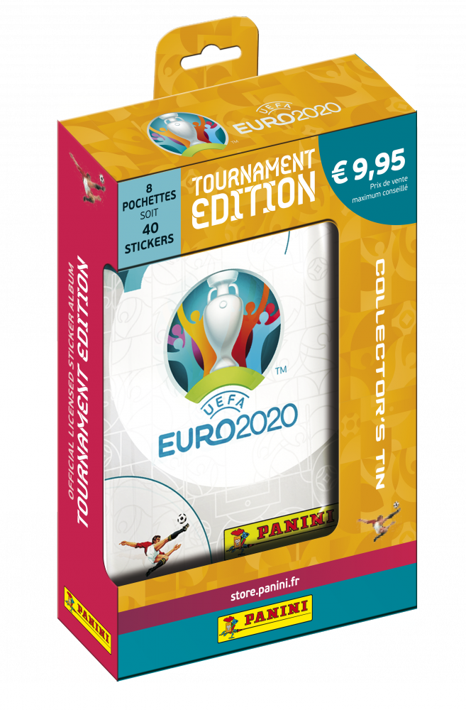 EURO 2020-21 STICKERS Boîte métal 8p - Stickers Panini - Jeux de récré ...