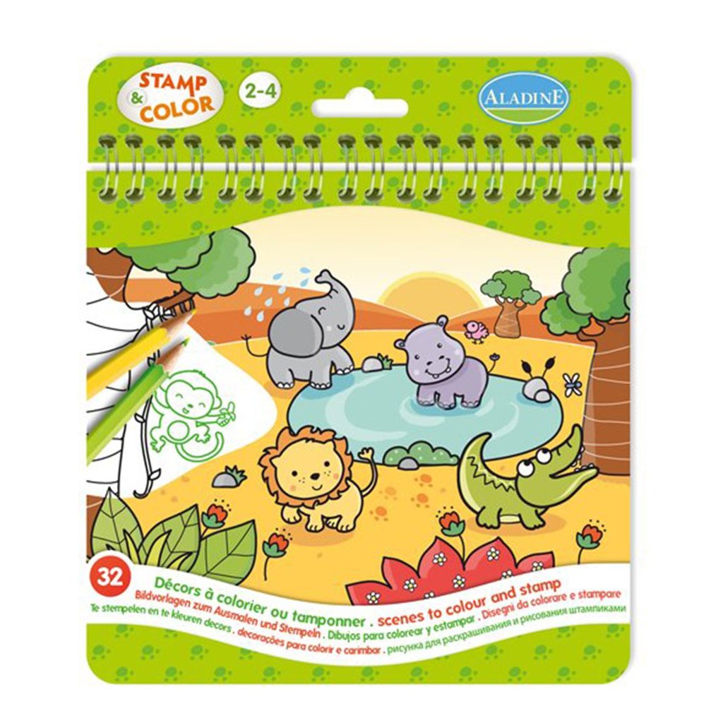 Dessins à colorier - Stamp color savane | Cultura