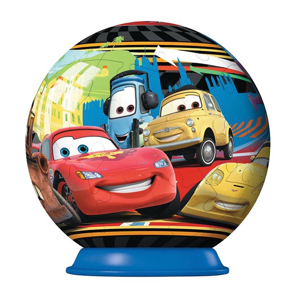 3D PUZZLE ROND 54 pièces CARS2 - Puzzle 3D | Cultura