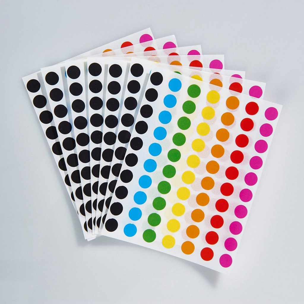 Lot de 490 pastilles de couleurs de 0,8 cm de diamètre Cultura | Cultura