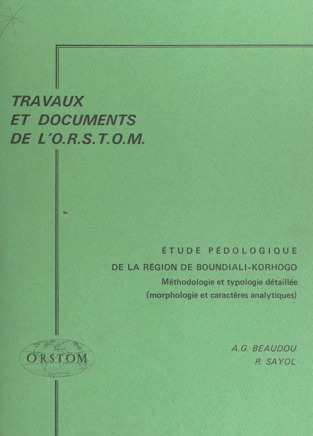 Étude pédologique de la région de Boundiali-Korhogo (nord de la Côte d ...