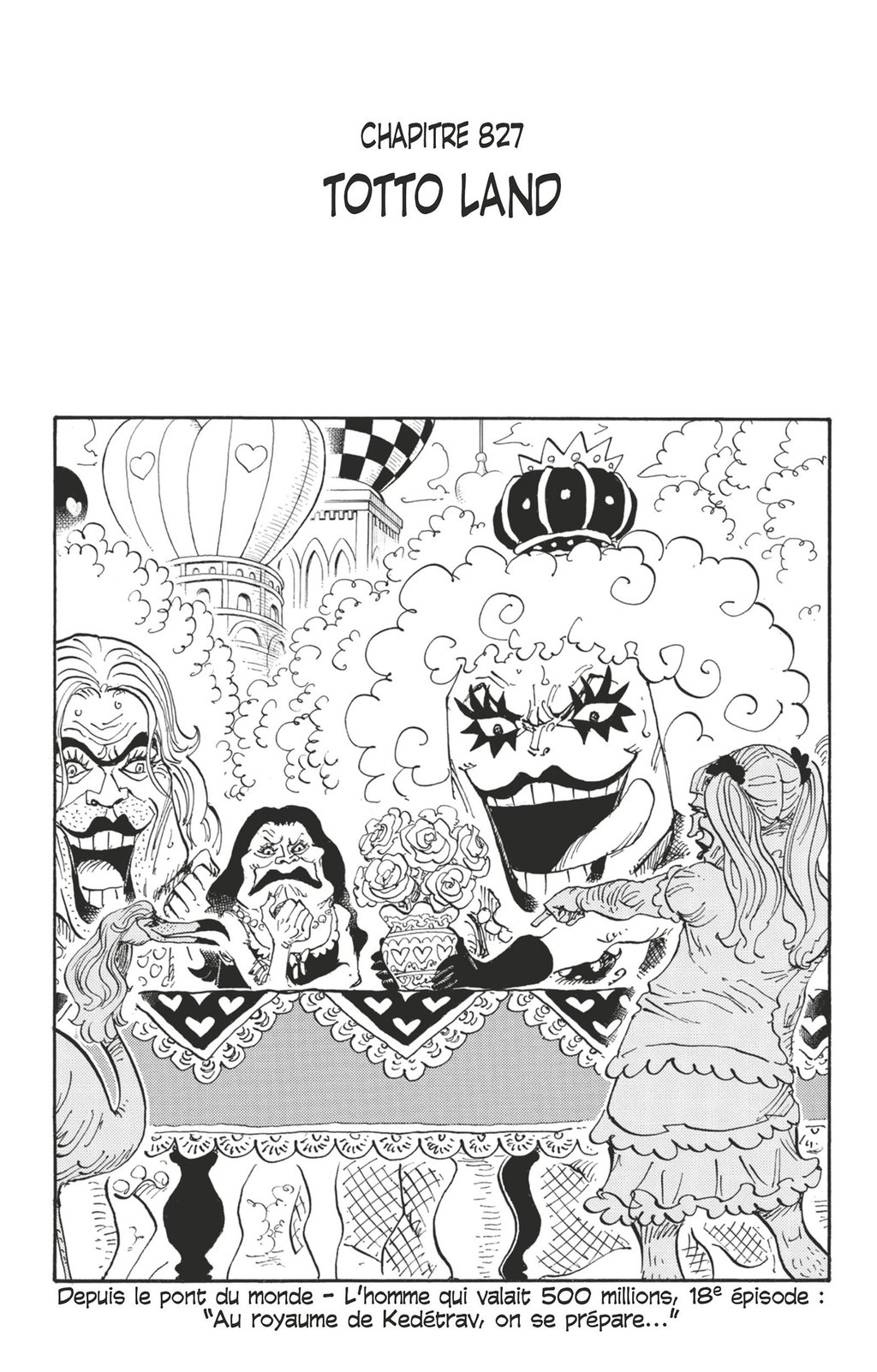 One Piece édition originale - Chapitre 827 - Totto Land - 9782331064494 ...