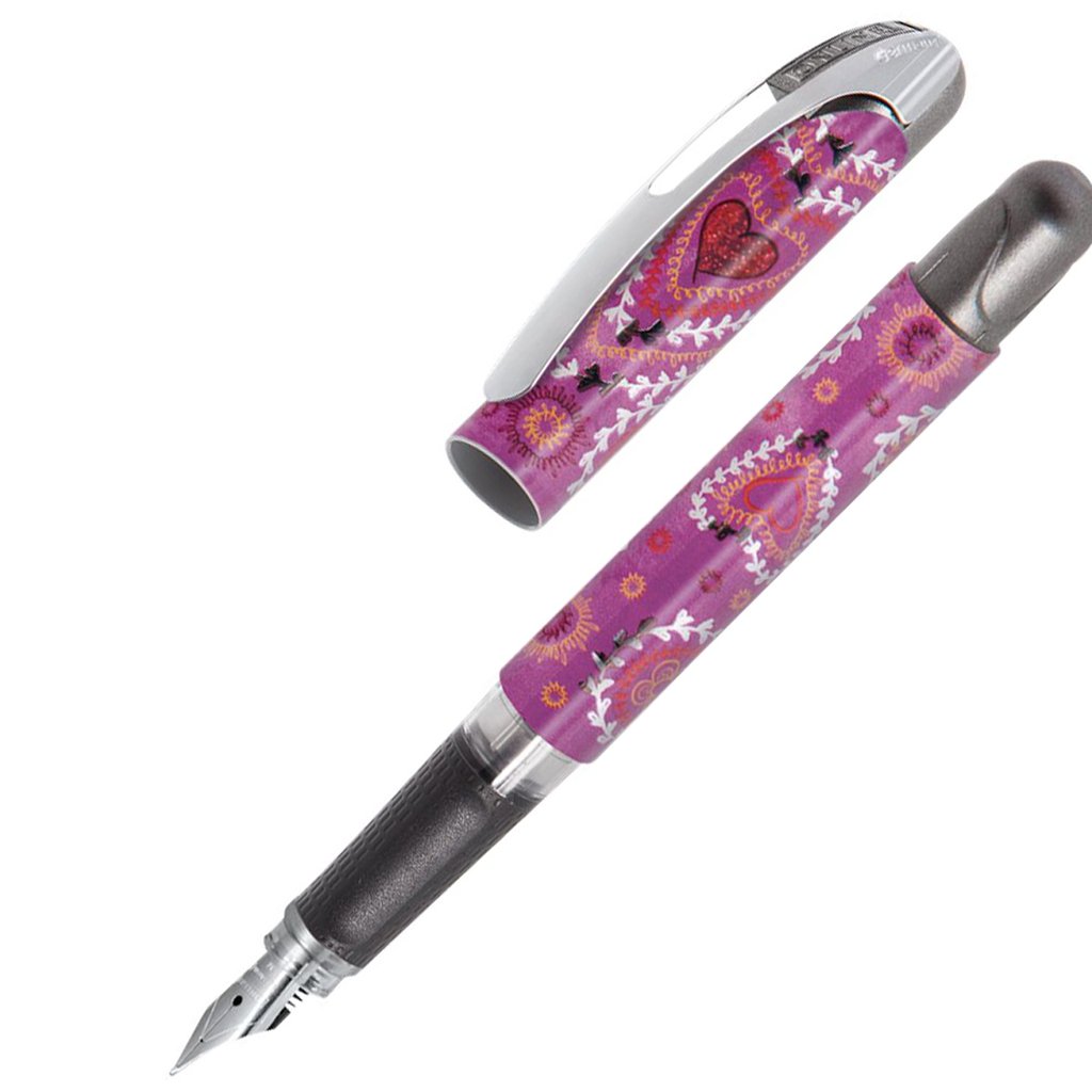 Stylo plume - Bleu - Collège - Plume moyenne - Online - Queen of Hearts ...