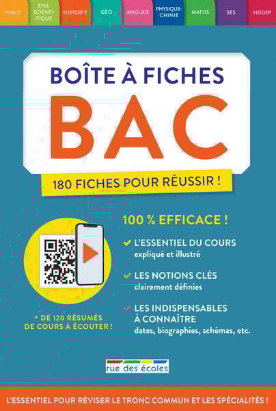 Boite a fiches bac : Collectif - Bac général | Cultura