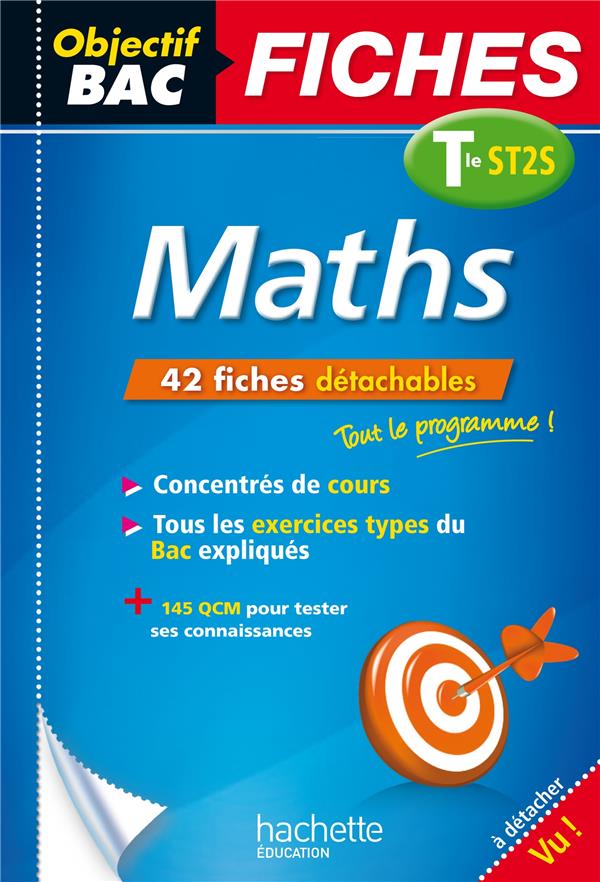 Objectif bac - maths - terminale st2s - fiches détachables : Gérard Guilhémat - 2012707696 - Bac ...