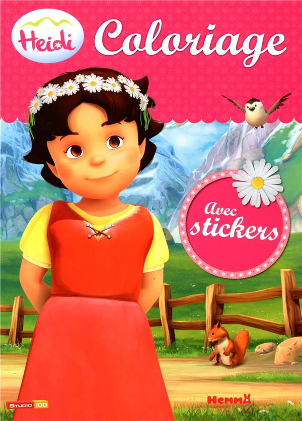 Coloriage avec stickers - heidi : Collectif - Livres jeux et d ...