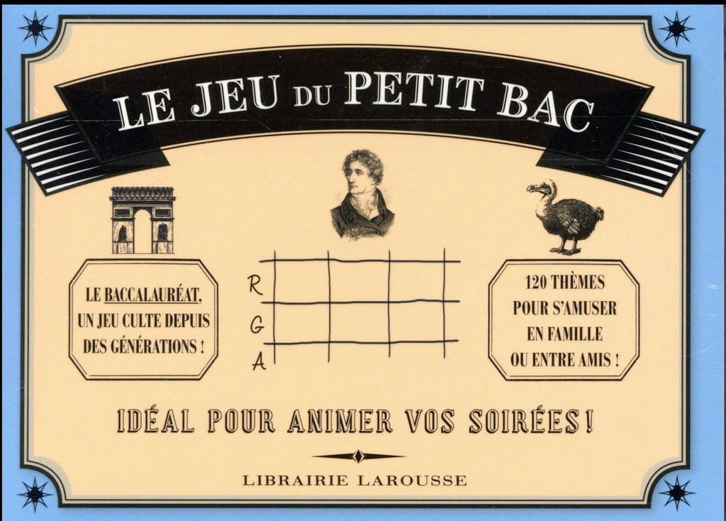 Le jeu du petit bac : Collectif - 2035908558 - Livres de Jeux et Escape ...