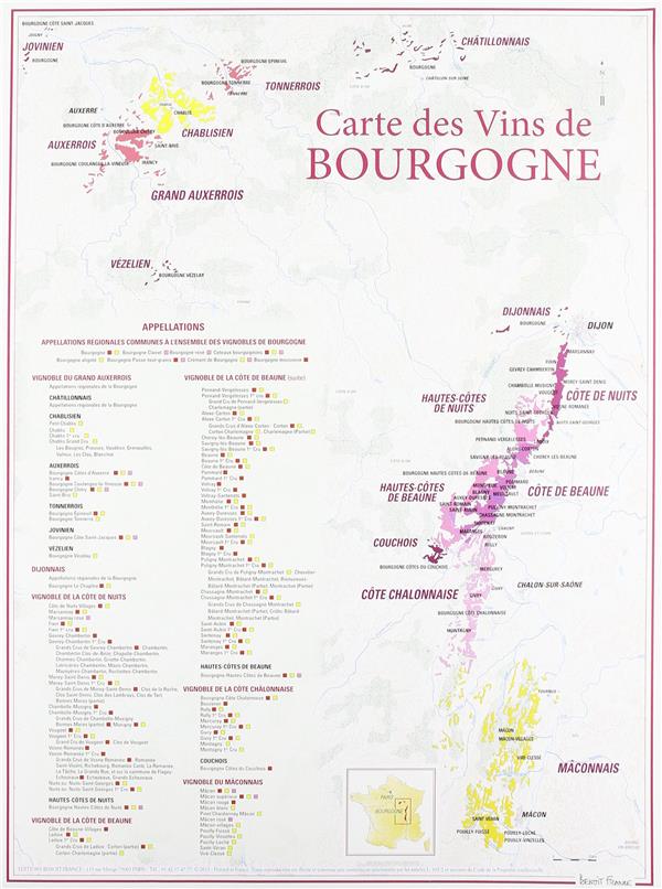 Carte des vins de bourgogne : Benoît France - 2843542219 - Livres ...