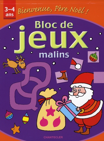 Bienvenue, père noël ! bloc de jeux malins : Znu - 2803450135 - Livres ...