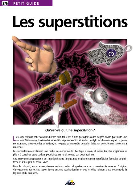 Les superstitions - qu'est-ce qu'une superstition ? : Collectif ...