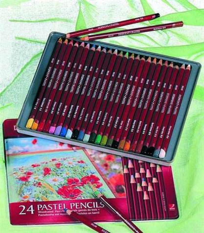 BOITE METAL 24 CRAYONS PASTEL BOITE METAL 24 CRAYONS PASTEL DERWENT ...