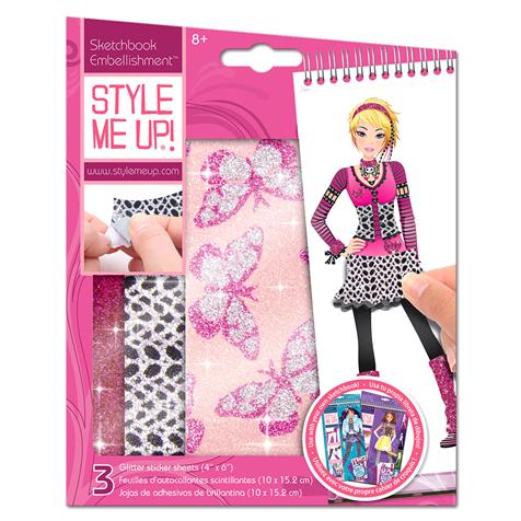 Carnet de stickers «Étoiles Roses» - Style me up - Supports de dessin ...