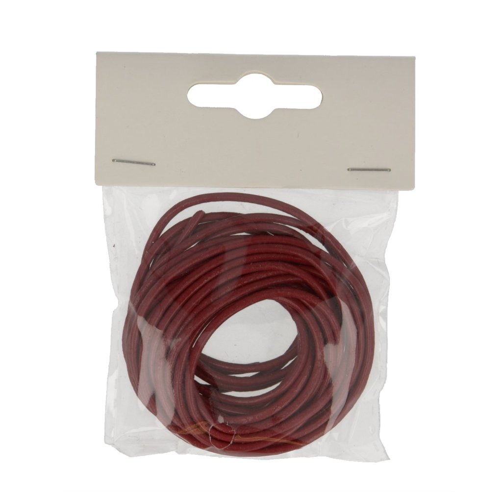 Cordon Cuir 2Mm 3M Bordeaux - Cordon cuir - Fils - Cordons - Chaînes ...