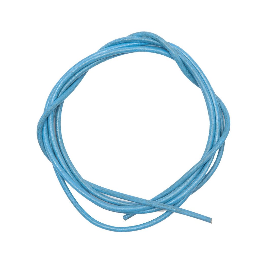 Cordon en cuir - bleu clair - 1mm x 1m - Cordon cuir - Fils - Cordons ...