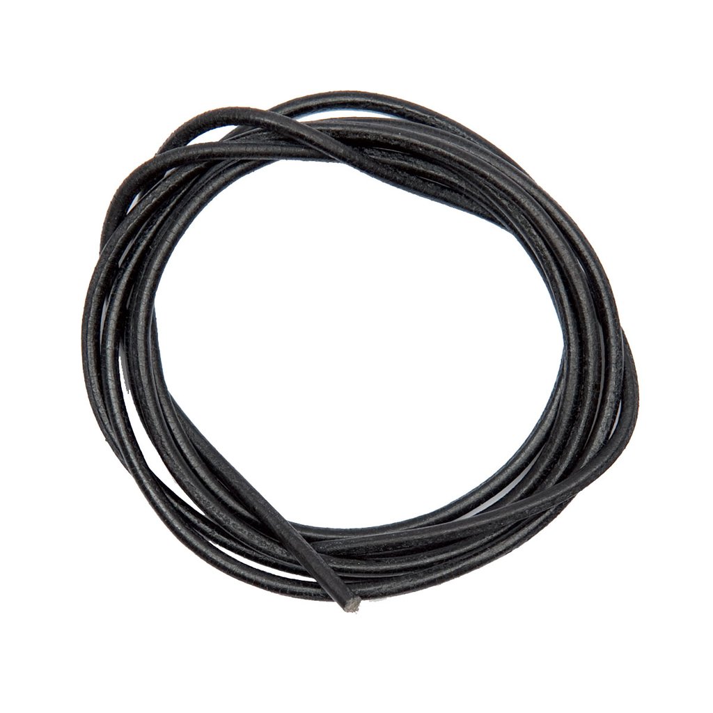 Cordon en cuir - noir - 2mm x 1m - Cordon cuir - Fils - Cordons ...