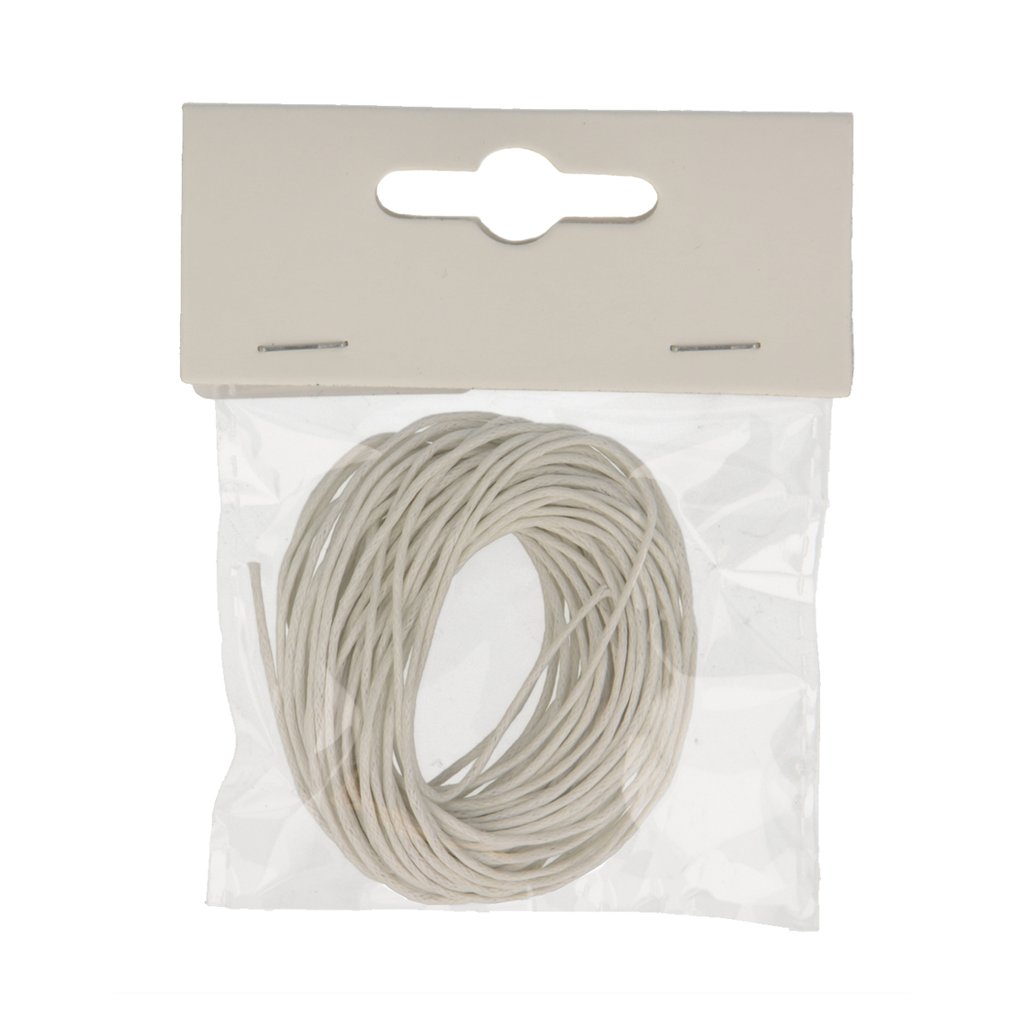 Cordelière - aspect cuir blanc - 5m - Cordon ciré - Fils - Cordons ...