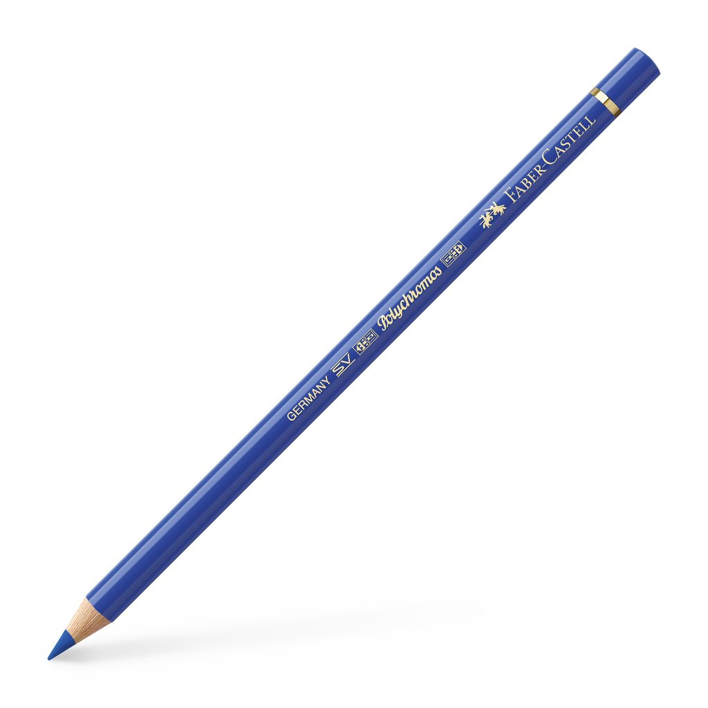 Crayon de couleur Polychromos - n°143 - bleu cobalt - Crayons de ...