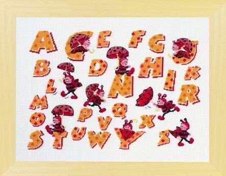 KIT BRODERIE ABC COCCINELLE KIT BRODERIE 23X33 ABC COCCINELLE - Kits ...
