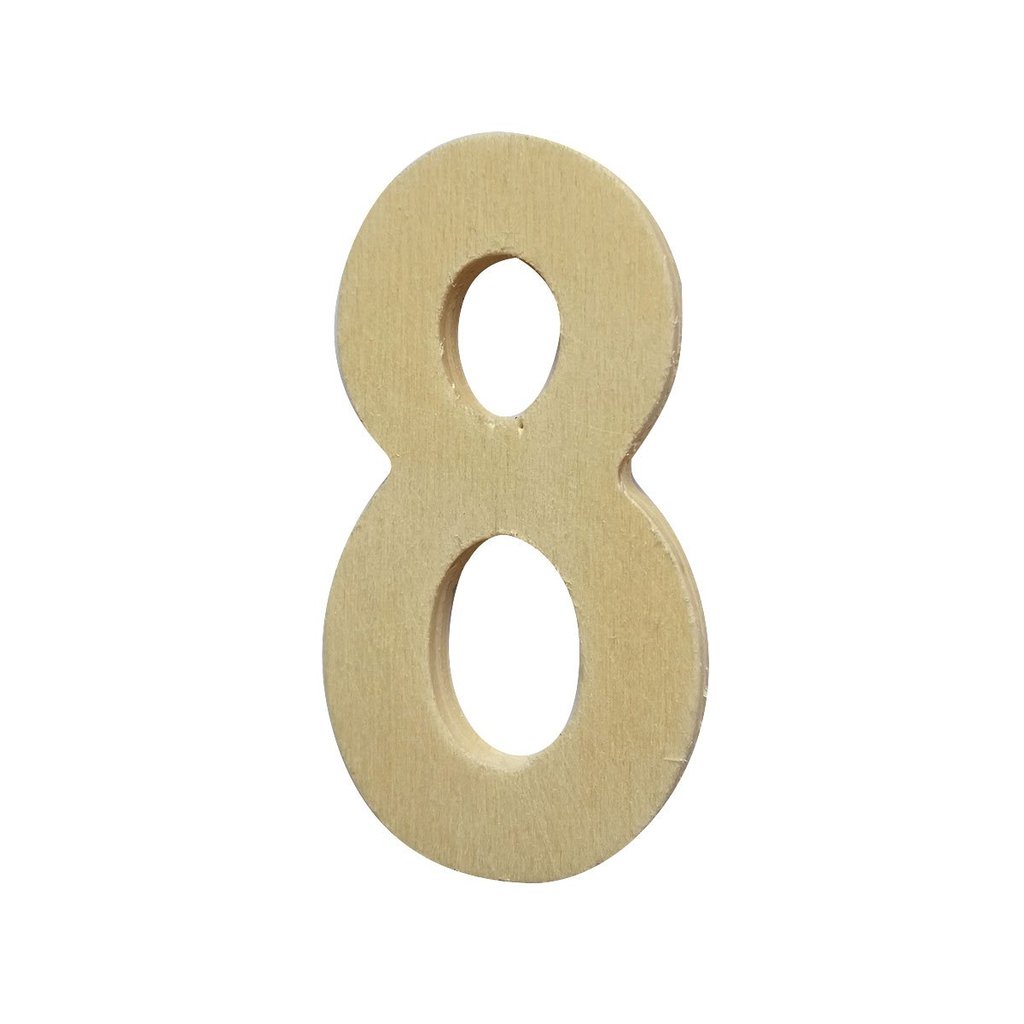 Chiffre 8 - bois - 5cm - Créalia | Cultura