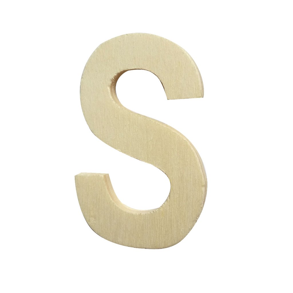 Lettre S majuscule - bois - 5 cm | Cultura