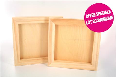 Lot 2 cadres chassis en bois - Supports Bois | Cultura