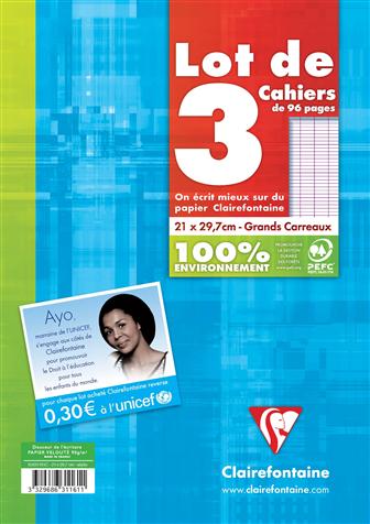 LOT DE 3 CAHIERS A4 96P SEYES LOT DE 3 CAHIERS A4 96P SEYES - Cahiers ...
