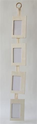 Quadriptyque en bois et ruban de coton - Supports Bois | Cultura