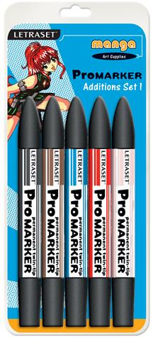 Set 5 Feutre promarker manga 1 - Les Marqueurs - Arts graphiques | Cultura