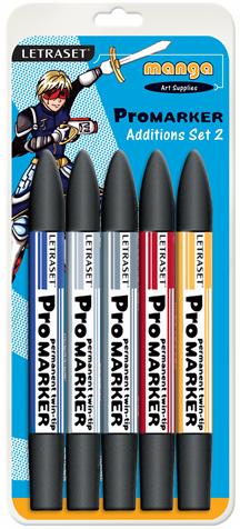 Set 5 Feutre promarker manga 2 - Les Marqueurs - Arts graphiques | Cultura