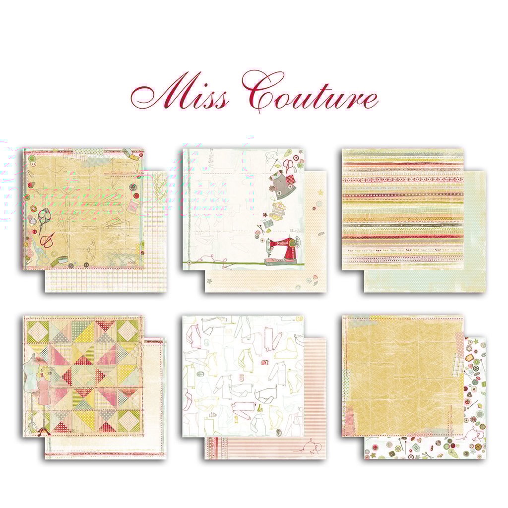 Set 6 papiers Miss Couture - Papiers créatifs | Cultura