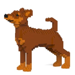Chien Pinscher Nain marron Taille standard | JEKCA | 14 ans et +- Jeux ...