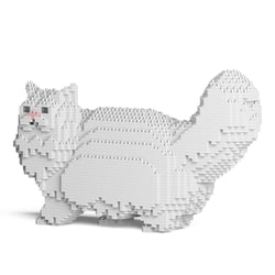 Chat Persan blanc | JEKCA | 14 ans et +- Jeux de construction | Cultura