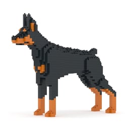Chien Dobermann noir et feu Taille standard | JEKCA | 14 ans et +- Jeux ...