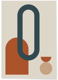 Affiche Abstract Figures 6 | A3 : 29,7x42cm- Imagerie Murale ...