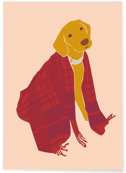 Affiche Abstract Dog 1 | A3 : 29,7x42cm- Imagerie Murale - Encadrement ...