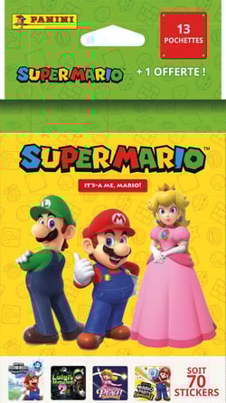Super Mario 2 blister 13+1 pochettes - Panini- Jeux de récré | Cultura