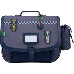 Cartable Tann's 38 cm - Gris - Romain - 2 compartiments- Trousses | Cultura