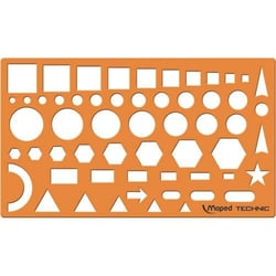 Normographe pochoir - Plastique - Maped - Technic - Matériels Géometrie ...