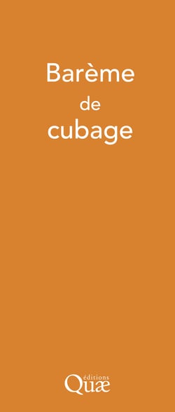 Barème de cubage : Collectif | Cultura