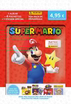 Super Mario stickers, Album + 4 pochettes + carte EL - Jeux de récré ...