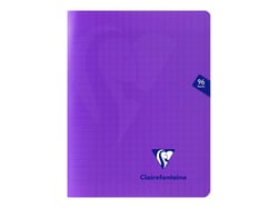 Cahier Mimesys violet - 17 x 22 cm - 96 pages - Grands carreaux ...
