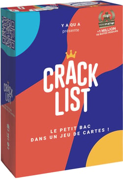 Crack List - Yaqua Studio - Jeux d'ambiance | Cultura