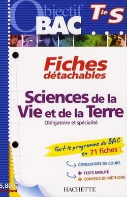 Objectif bac - svt - terminale s - fiches détachables : Bernard Msihid - Livre scolaire lycée ...