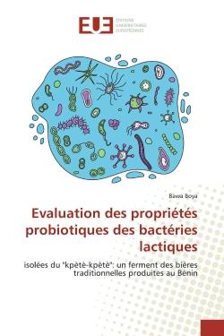 Evaluation des propriétés probiotiques des bactéries lactiques ...