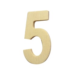 Chiffre 5 - bois - 5cm - Créalia | Cultura