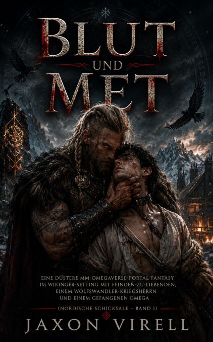 Blut und Met: Eine düstere MM-Omegaverse-Portal-Fantasy im Wikinger ...