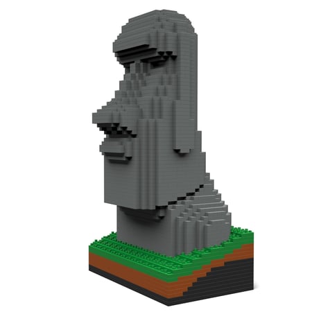 Statue Moaï | JEKCA | 14 ans et +- Jeux de construction | Cultura