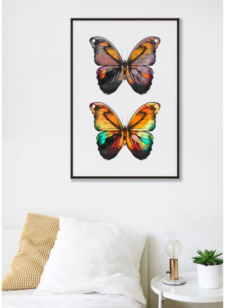 Poster Papillons | A3 : 29,7x42cm- Imagerie Murale - Encadrement | Cultura