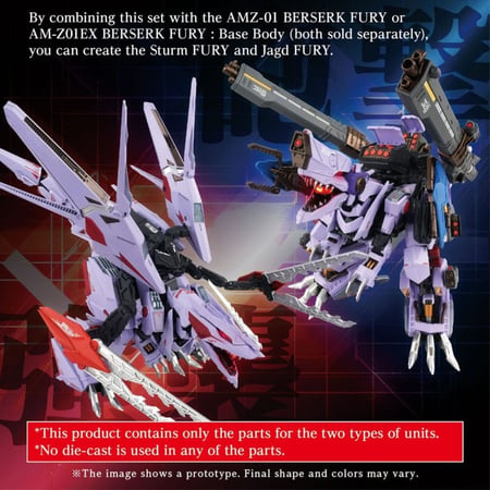 Zoids - Accessoires Zoids AM-Z01CP Berserk Fury Sturm & Jagd Unit ...